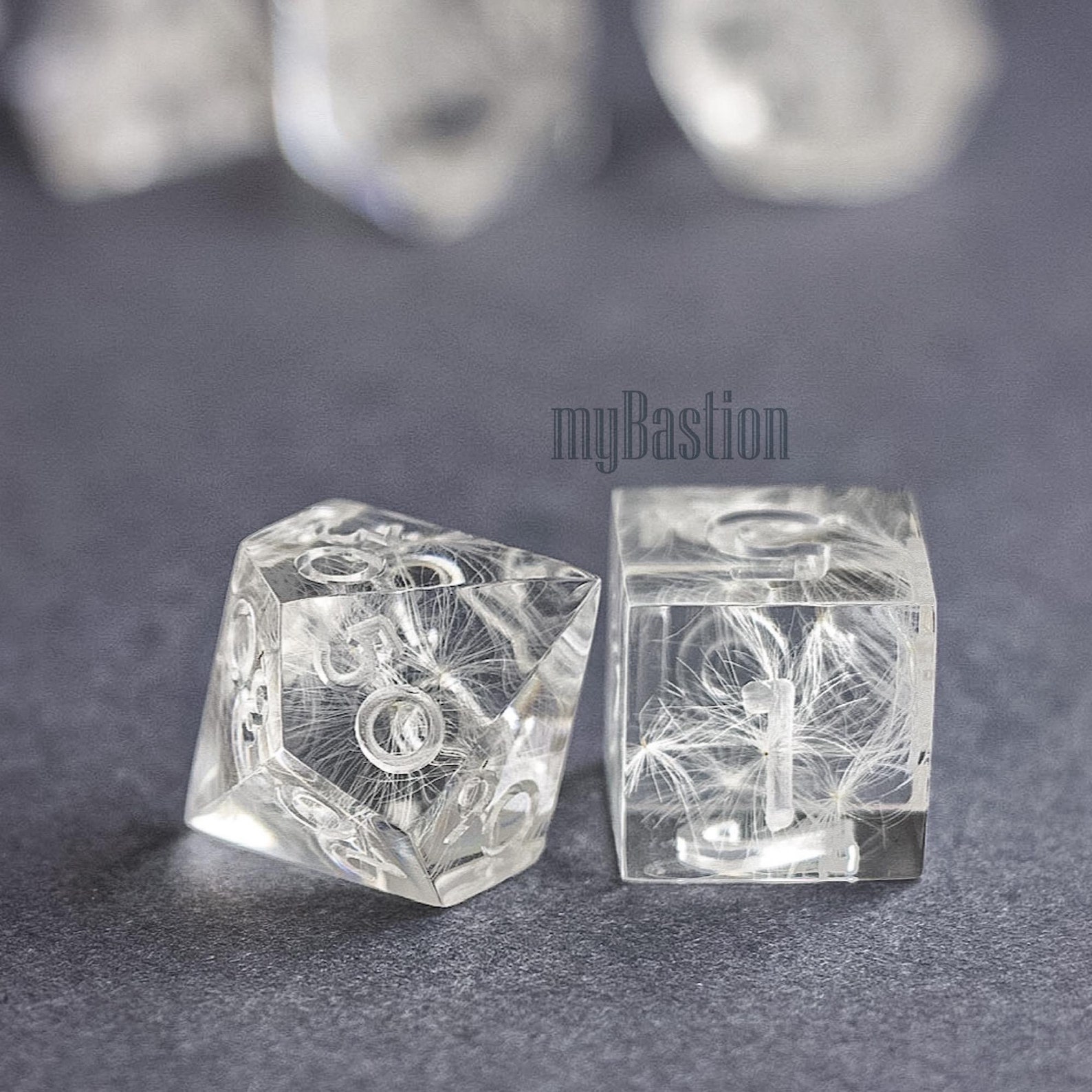 Polyhedral Dice Set Rpg Dice Dnd Dice With Real Dandelion - Etsy