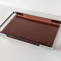 Vintage, Rare 1960s Glama Glass Tray, MCM Thorpe Tray, Divided Sinclair ...
