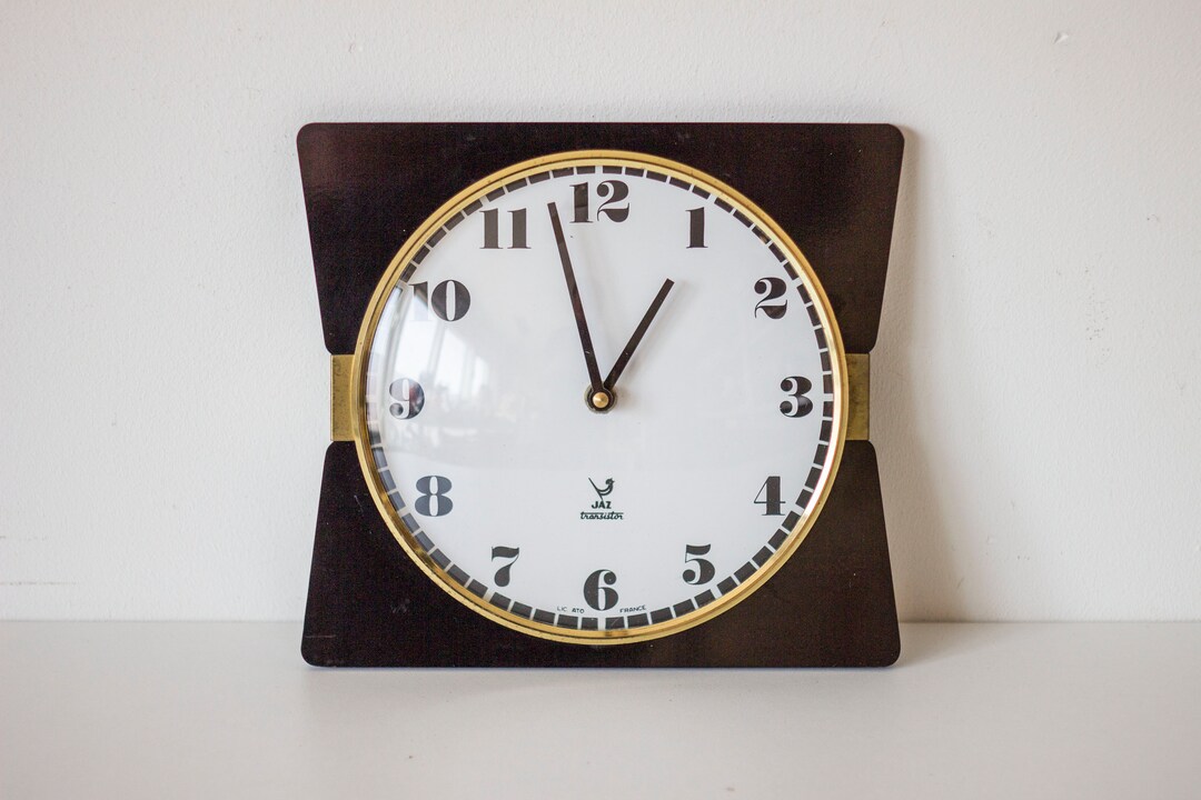 Vintage 1960s French JAZ Transistor Wall Clock - Etsy