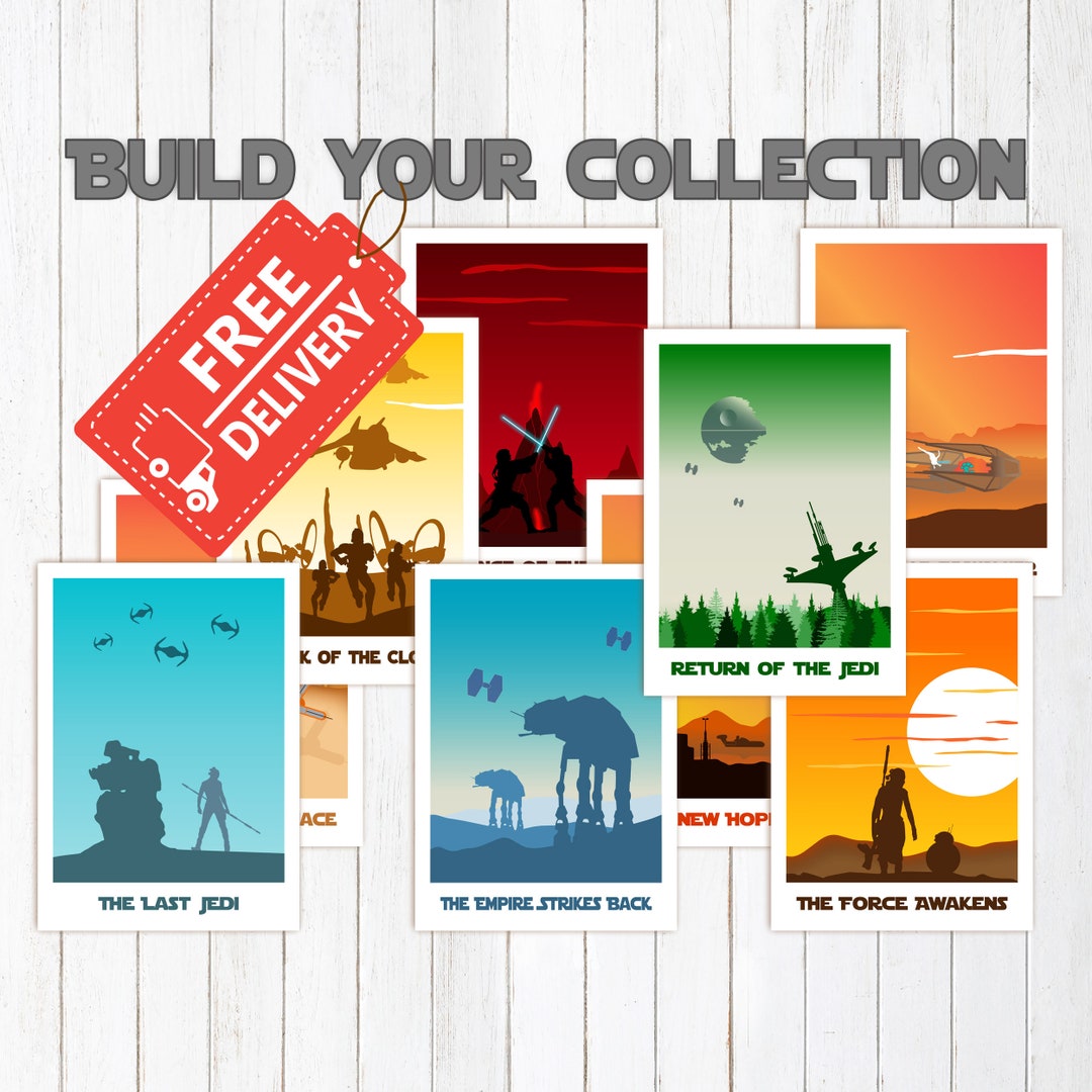 Star Wars Poster Print, Build Your Star Wars Collection Unframed - Etsy