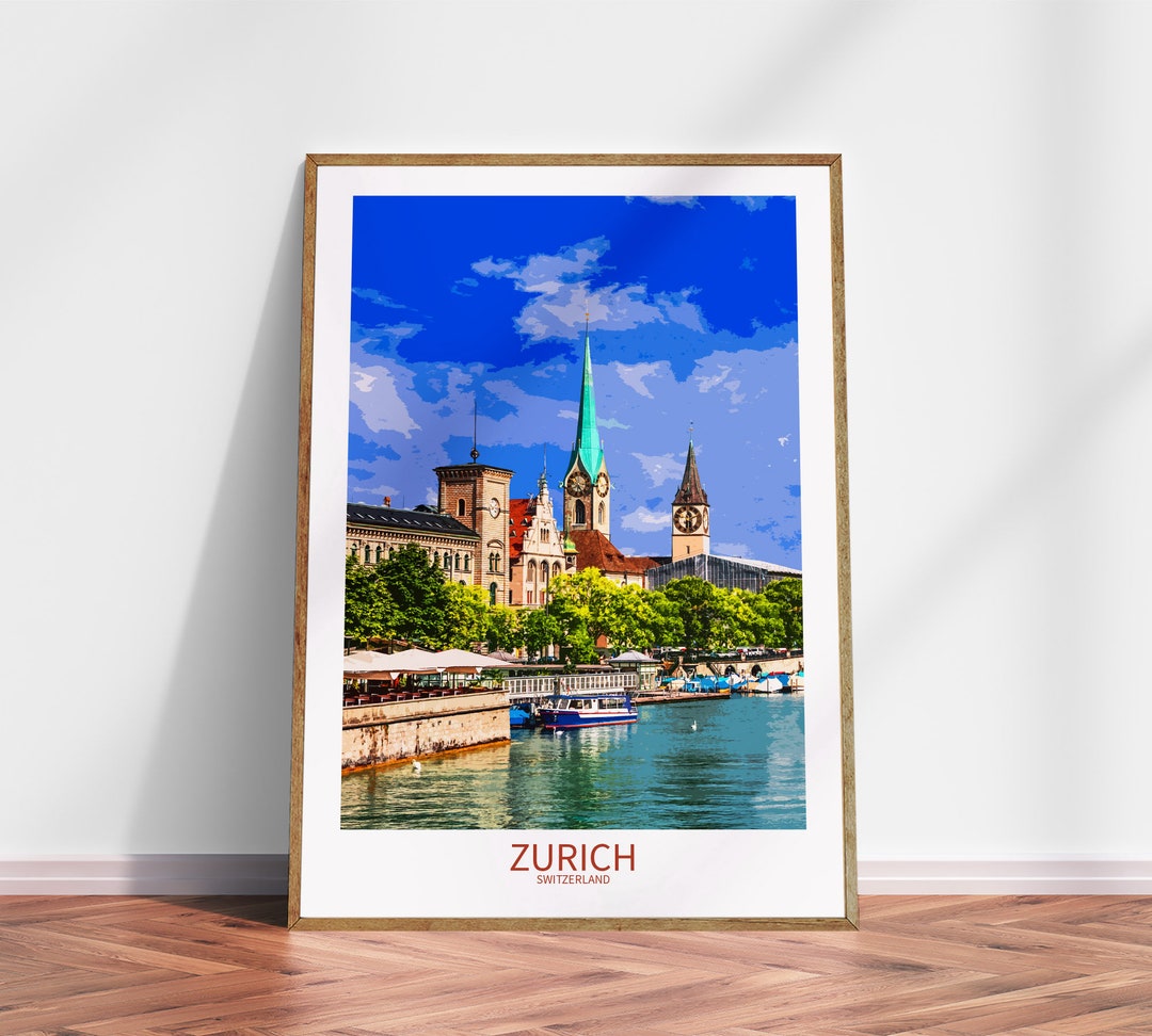 Zurich Poster Print Switzerland Wall Art Zurich Poster Zurich Art ...