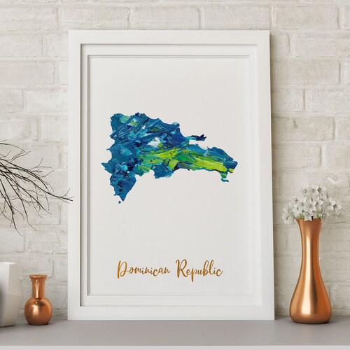 Dominican Republic Travel Poster Home Decor Wall Sizes - Etsy
