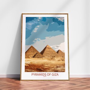 Pyramids Giza Poster Print Egypt Wall Art Pyramids Giza Poster Pyramids ...