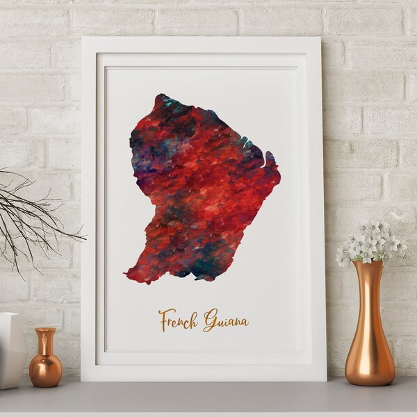 French Guiana Print - Etsy