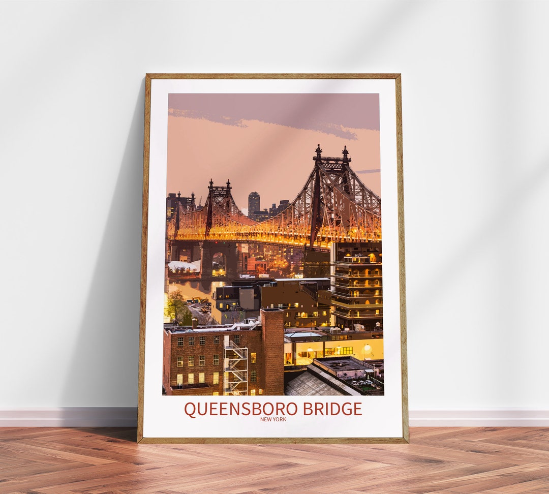 Queensboro Bridge Print New York Wall Art Queensboro Bridge - Etsy