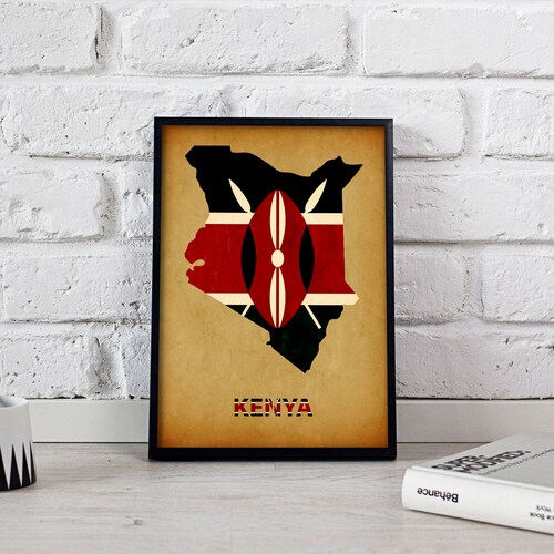 Kenya Africa Art Print Travel Poster Home Decor XR2865 - Etsy