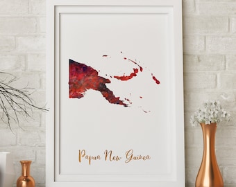 Papua New Guinea Travel Poster - Etsy
