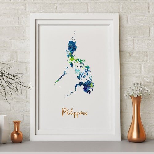 Philippines Poster Philippines Print Philippines Wall Art - Etsy
