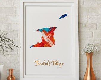 Trinidad Map Poster | Etsy