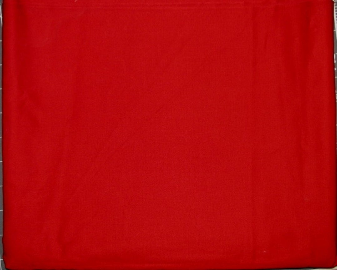 SOLID RED Cotton Fortrel Fabric 45" Wide X 5 1/2 Yard Long - Etsy
