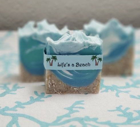SMALL- New Life's a Beach Soap