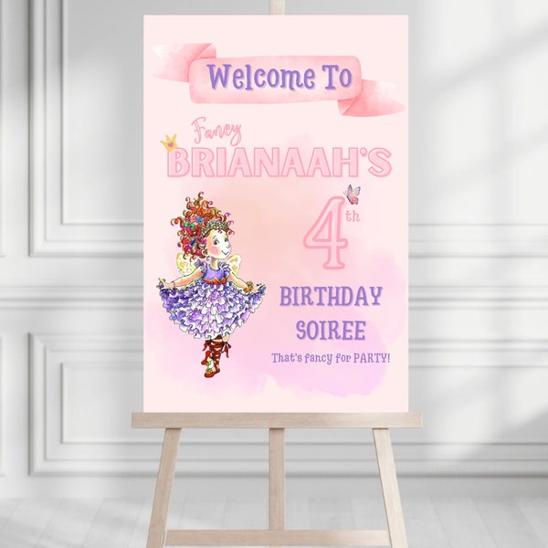 Fancy Nancy Welcome Sign - Etsy