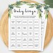 Green Eucalyptus Baby Shower Gift Bingo Cards Printable Greenery Baby ...