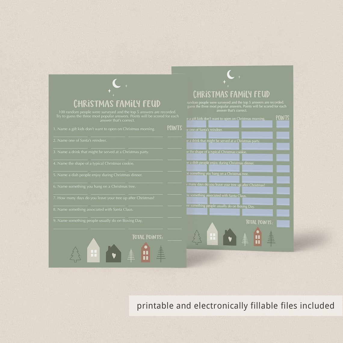 Virtual Holiday Games Bundle Printable Christmas Games on Zoom - Etsy