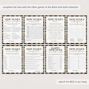 New Years Trivia Game Printable New Years Eve Trivia Game New Years ...