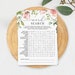 Floral Baby Shower Word Search With Hidden Message Baby Word Search ...