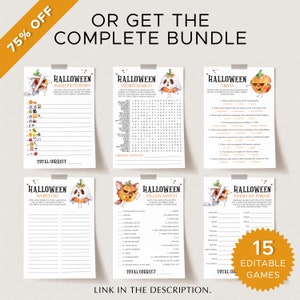 Word Search Halloween Themed Party Games Printable Halloween - Etsy