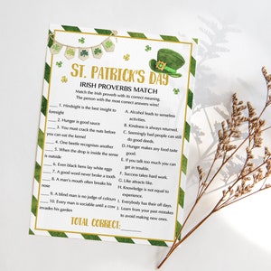 St Patricks Day Games Adults St Paddys Day Printable St Patrick Games ...