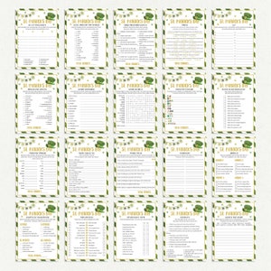 St Patricks Day Games Adults St Paddys Day Printable St Patrick Games ...