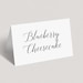 Elegant Food Cards for Buffet Calligraphy Wedding Food Labels Template ...