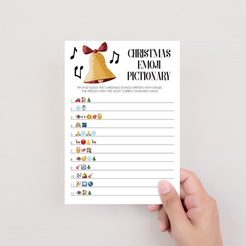 Winter Emoji Pictionary - Etsy