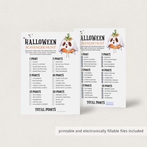 Halloween Scavenger Hunt Game Virtual Scavenger Hunt Halloween Party ...