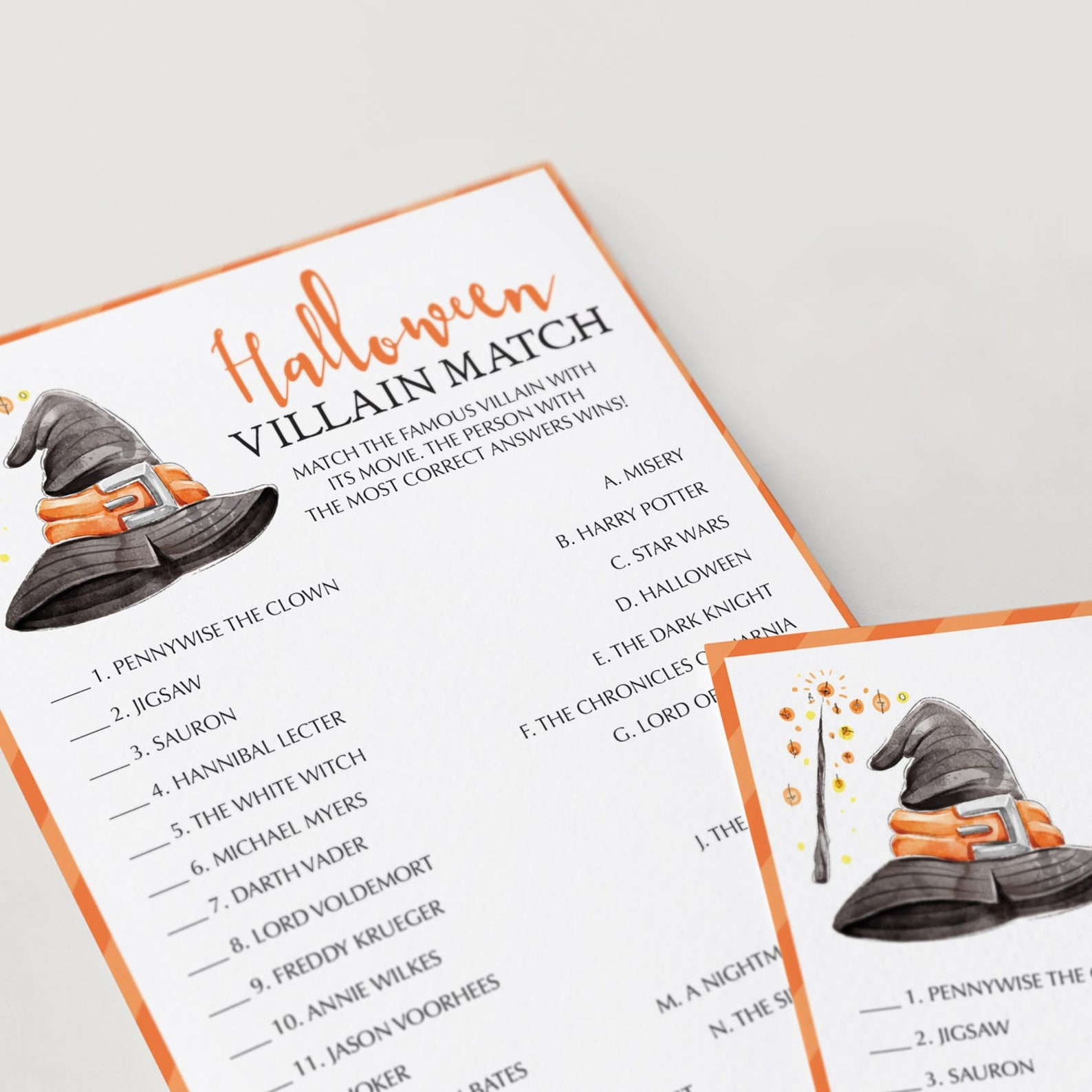 Halloween Party Game Bundle Printable Halloween Games to Play - Etsy