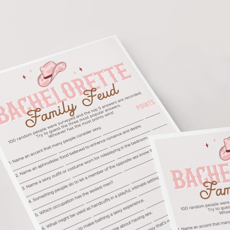 Cowgirl Bachelorette Party Games Bundle: 20 Western Hens Night ...
