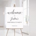 Birthday Party Welcome Sign Template Birthday Welcome Poster Printable ...