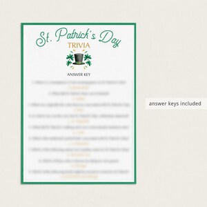 Zoom St Patricks Day Games Package Virtual Saint Patricks Party Games ...