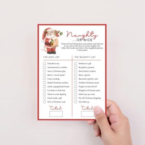 Christmas Naughty List Virtual Christmas Naughty or Nice Game Instant ...