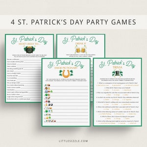 Zoom St Patricks Day Games Package Virtual Saint Patricks Party Games ...