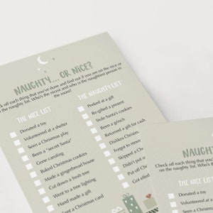 Printable Christmas Games Virtual Christmas Naughty List Naughty or ...