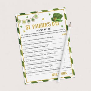 St Patricks Day Games Adults St Paddys Day Printable St Patrick Games ...
