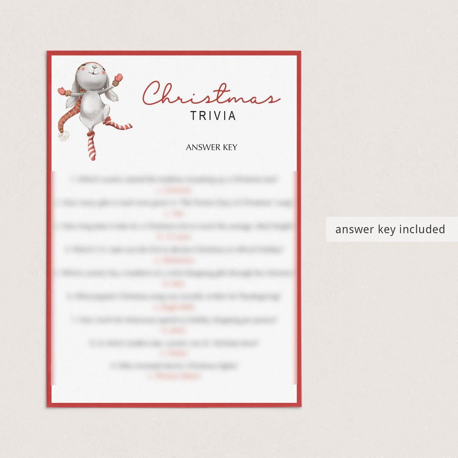 Christmas Quiz Questions and Answers Virtual Christmas Trivia Game ...