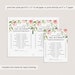 Pink Flowers Bridal Shower Games Pack Download Editable Bridal Shower ...