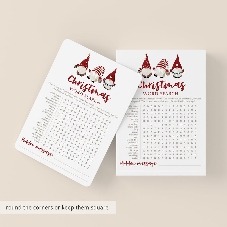 Christmas Word Search Game Printable Christmas Word Games Christmas ...