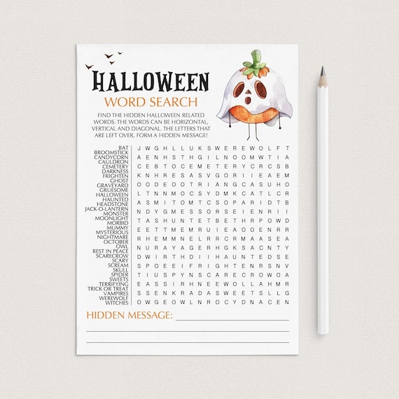 Halloween Word Games For Adults