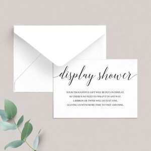 Baby Shower Display Shower Insert Instant Download Calligraphy Bridal ...