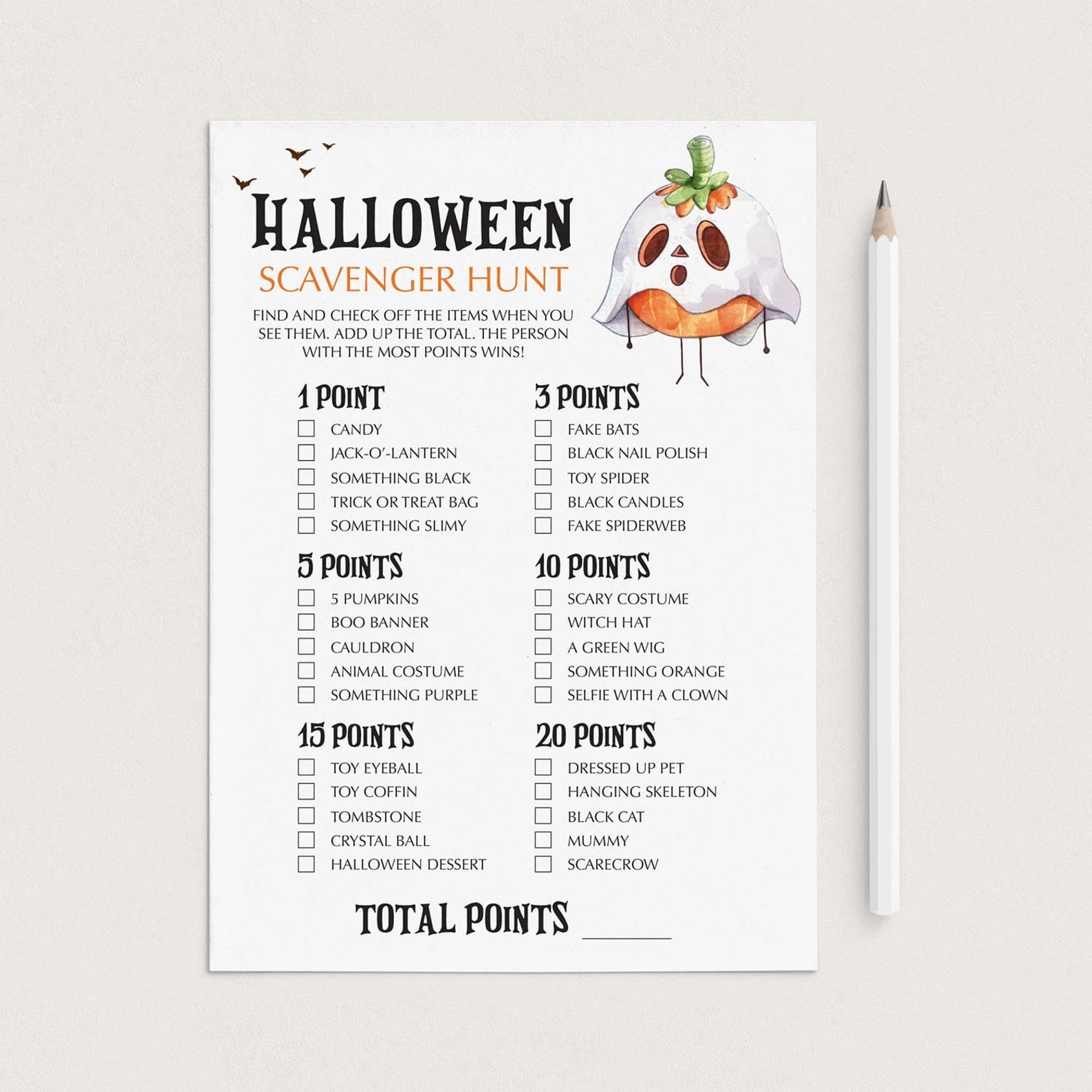 Halloween Scavenger Hunt Game Virtual Scavenger Hunt Halloween - Etsy