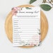 Watercolor Flowers Baby Shower Game Who Knows Mommy Best Game Digital ...