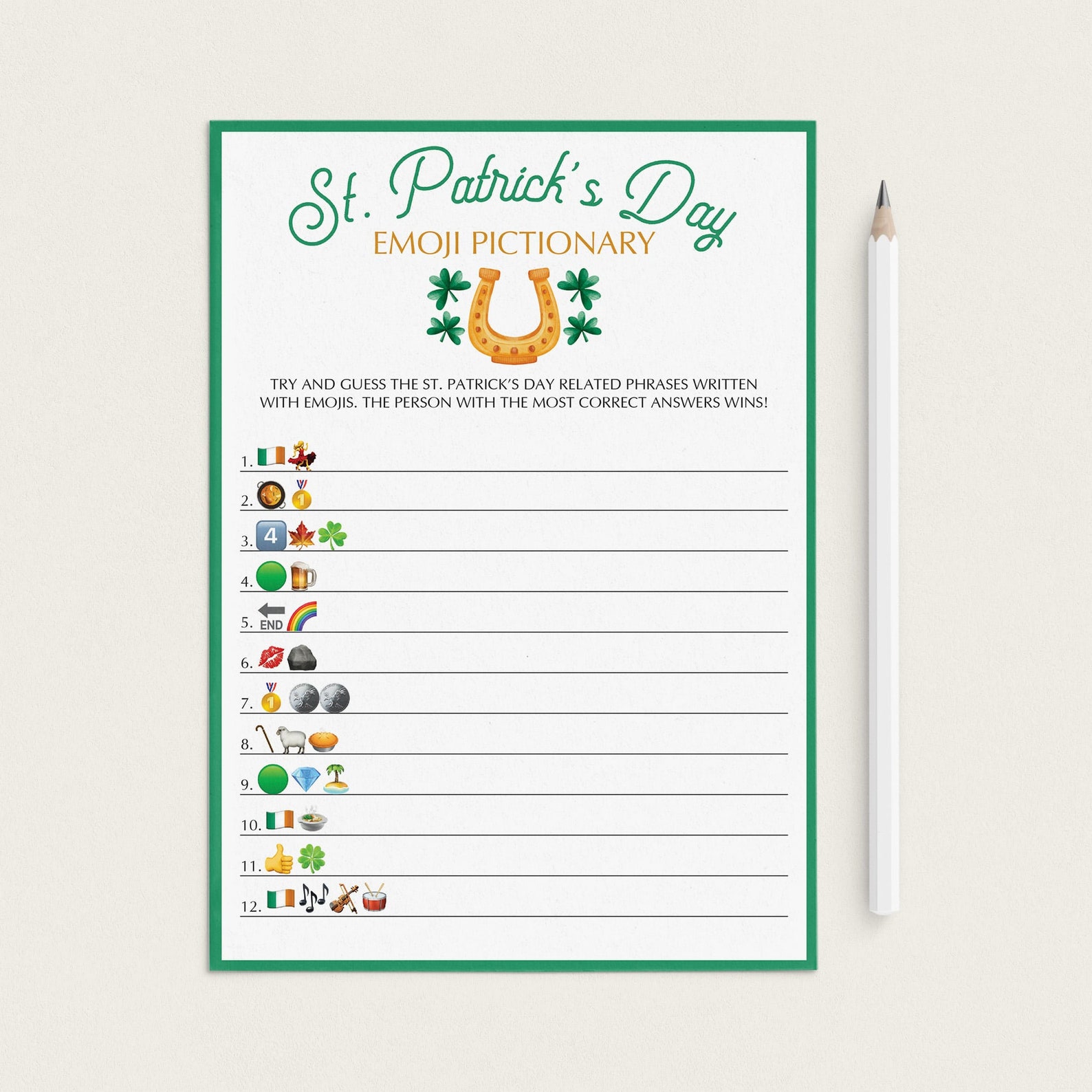 Zoom St Patricks Day Games Package Virtual Saint Patricks Party Games ...