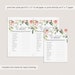 Floral Baby Shower Games Bundle Printable Blush Babyshower Games ...