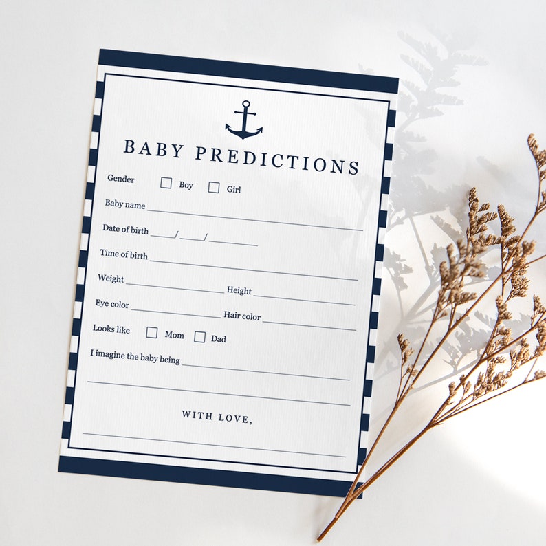 Nautical Theme Baby Shower Games Bundle Editable Template - Etsy