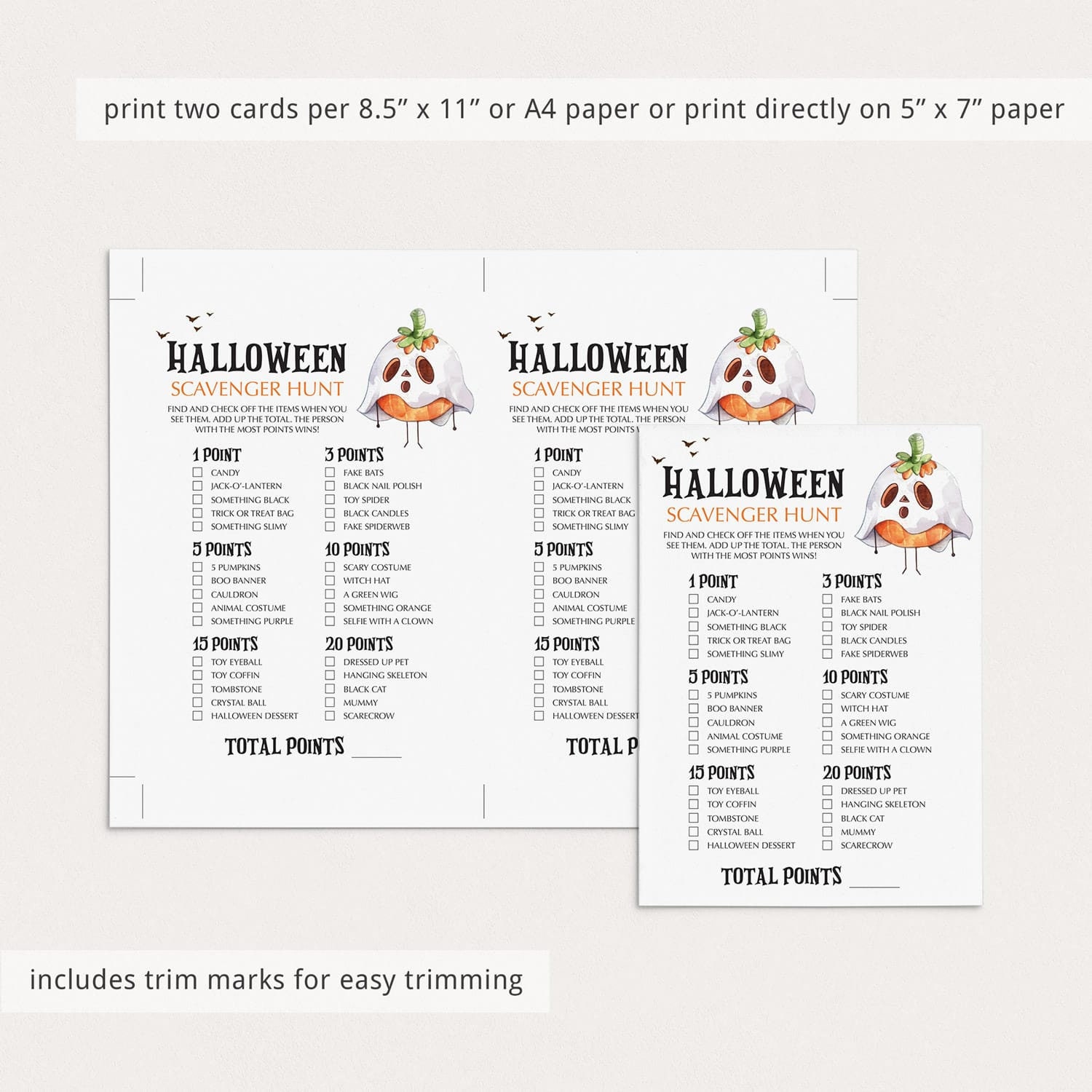 Halloween Scavenger Hunt Game Virtual Scavenger Hunt Halloween - Etsy