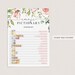 Pink Flowers Bridal Shower Games Pack Download Editable Bridal Shower ...