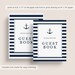 Nautical Guest Book Sign Printable Anchor Baby Shower Decorations ...
