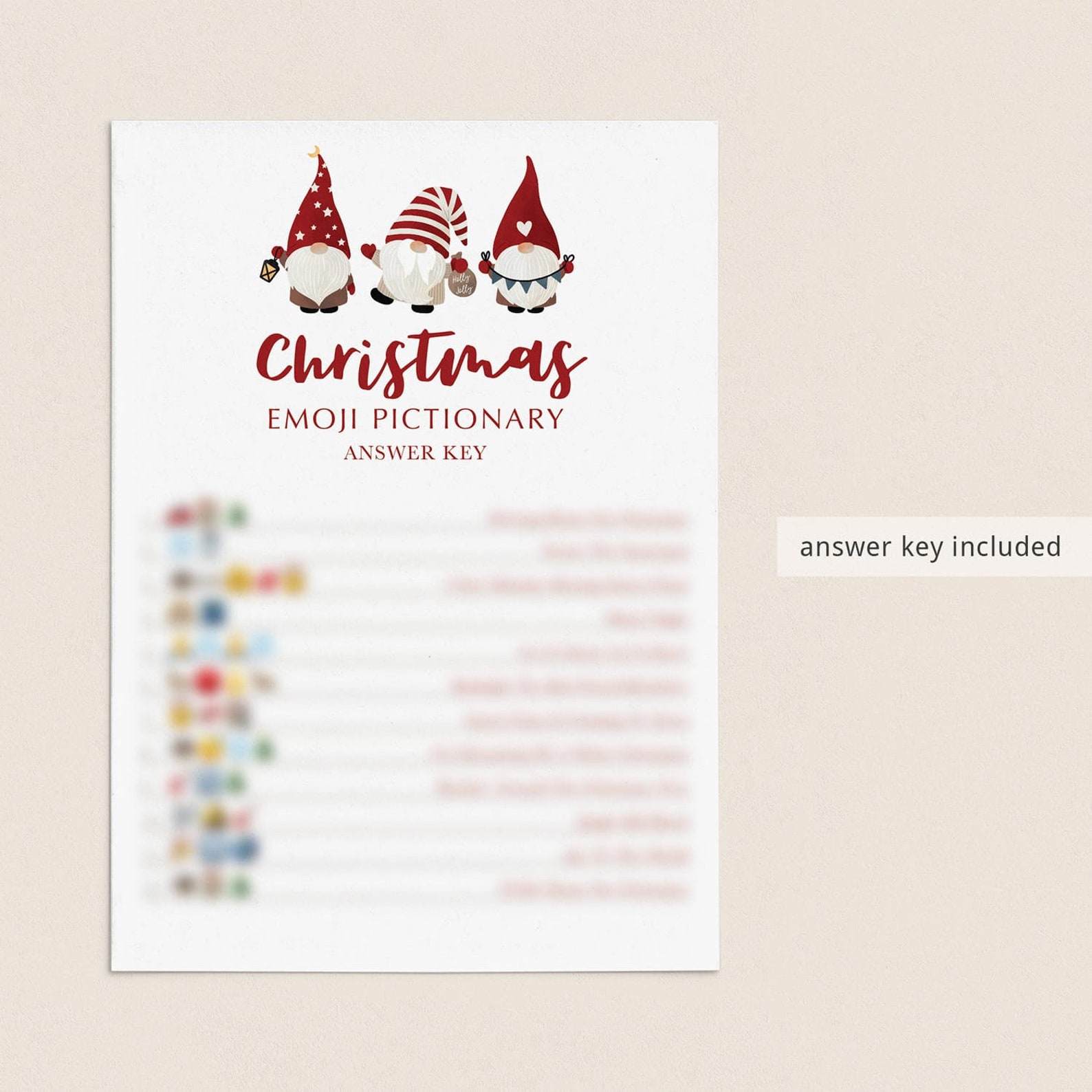 Emoji Pictionary Christmas Carol Game Printable Christmas - Etsy