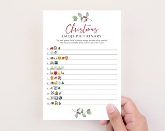 Christmas Songs Emoji Pictionary Game INSTANT DOWNLOAD - Etsy