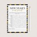 New Years Eve Games Bundle Printable Black and Gold New Years Games ...